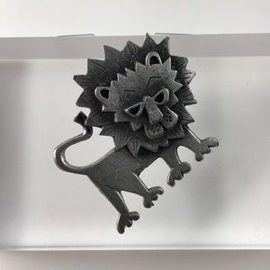 Metzke | Jewelry | Metzke Pewter Lion Pin Figural Signed Vintagr Gift ...